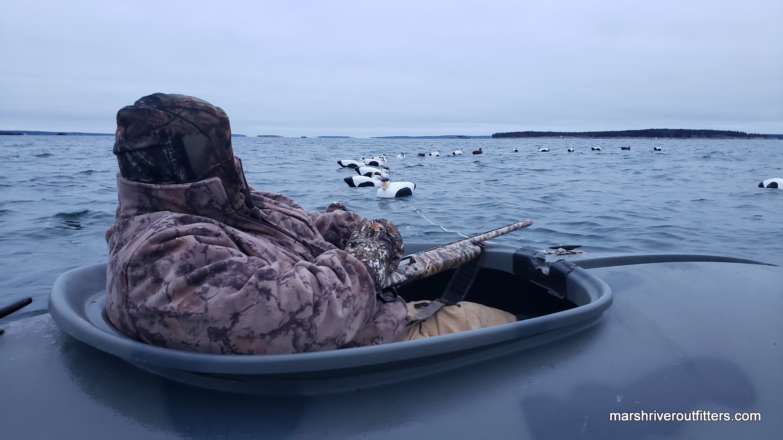 view from sea duck layout boat - Canoe the Wild